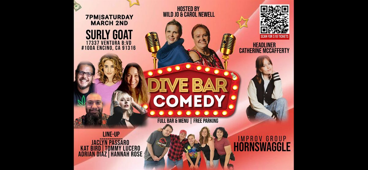Dive Bar Comedy at Surly Goat Encino, Surly Goat Encino, Los Angeles, 2 ...