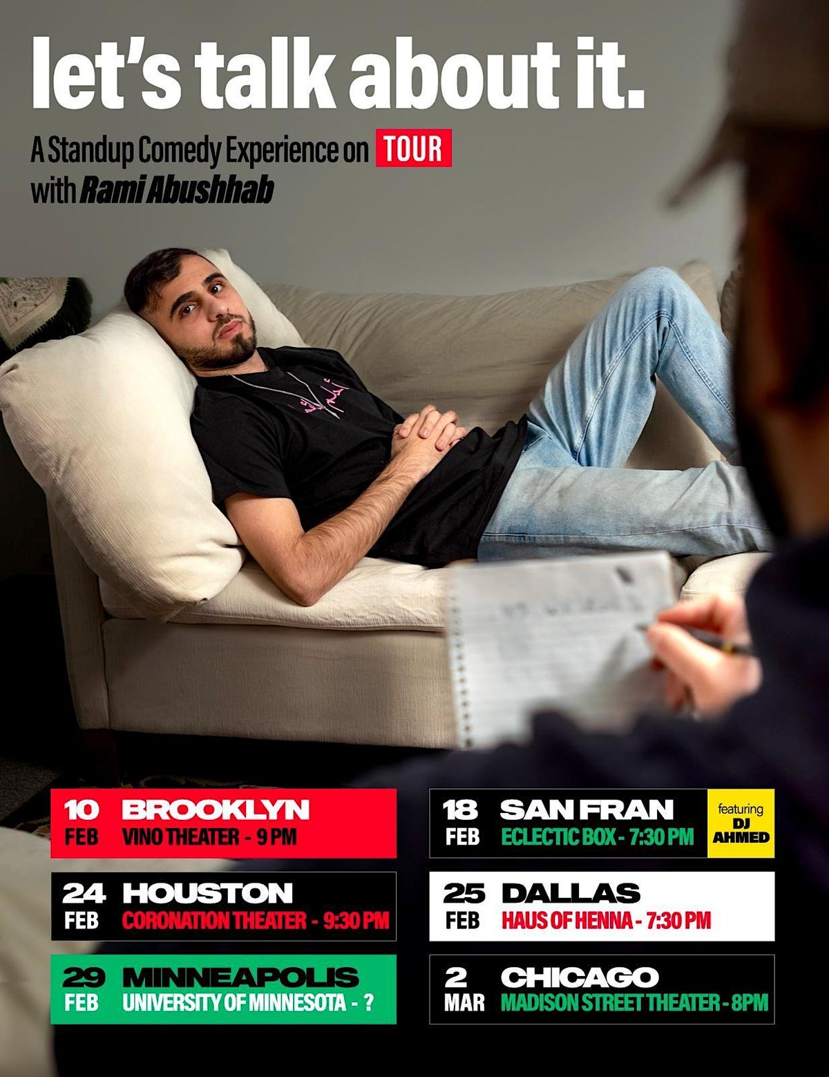 Comedy Night! Rami Abushhab: Lets Talk About It, Eclectic Box SF, San ...