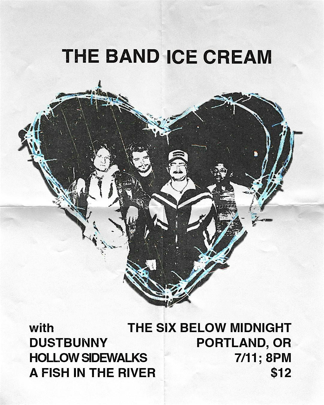 The Band Ice Cream with Dust Bunny and Hollow Sidewalks+A Fish In The ...