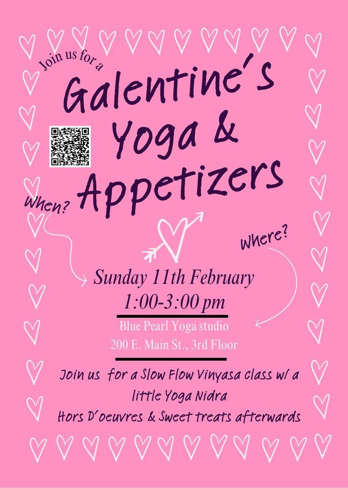 Galentines Day Yoga & Appetizers, Blue Pearl Yoga, Batavia, 11 February ...