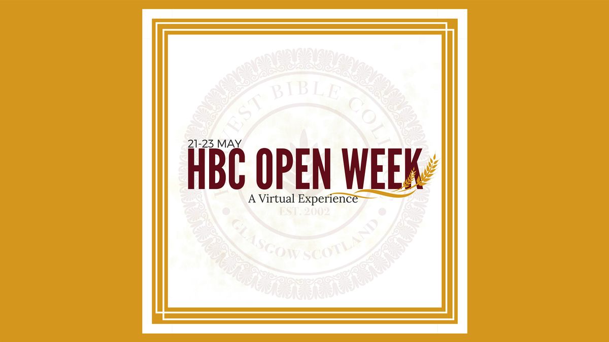 HBC Open Week 2024, 179 Old Shettleston Rd, Glasgow, 21 May to 23 May ...