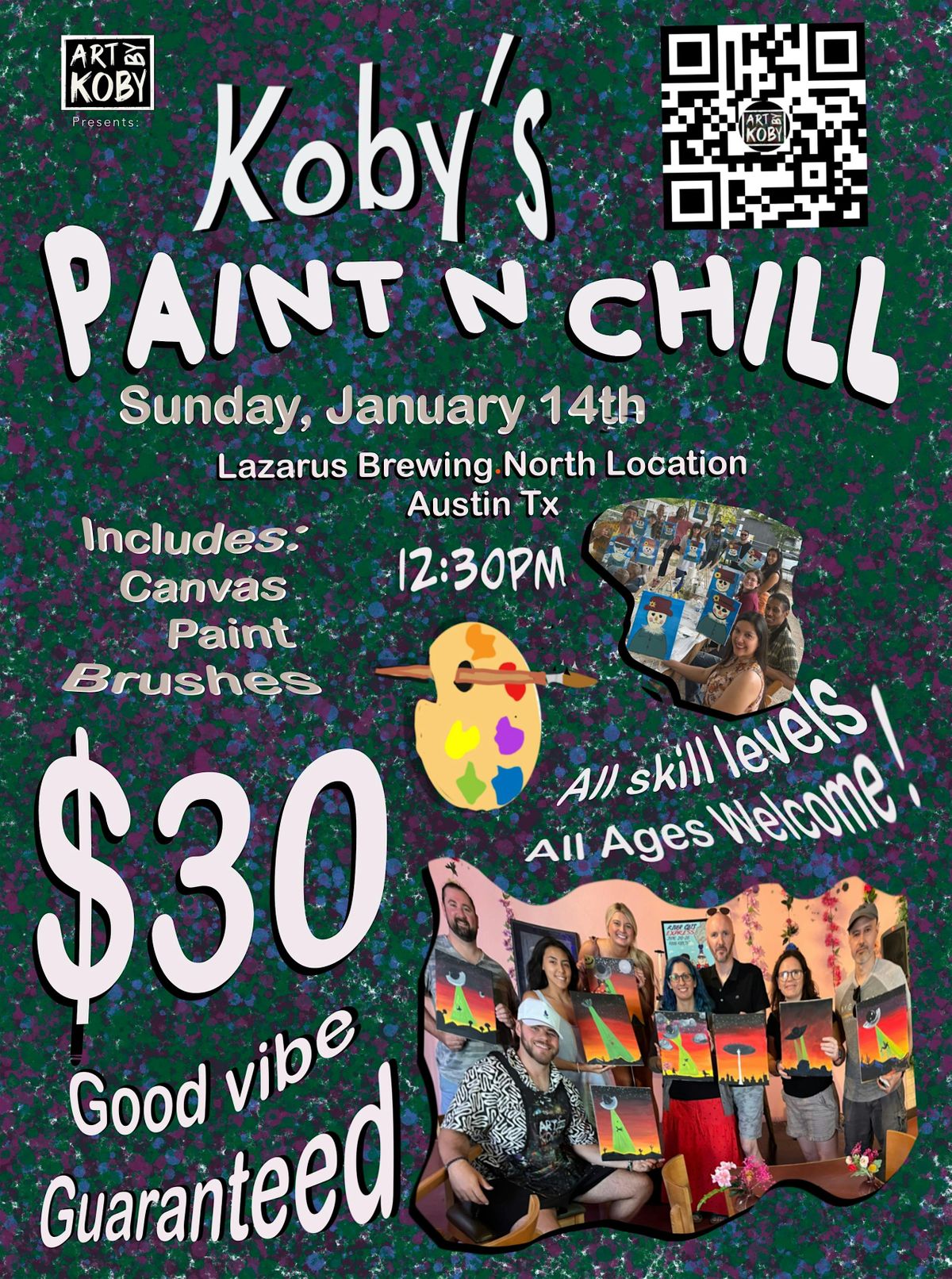 Kobys Paint n Chill, Lazarus Brewing Co., Airport Boulevard, Austin, TX ...