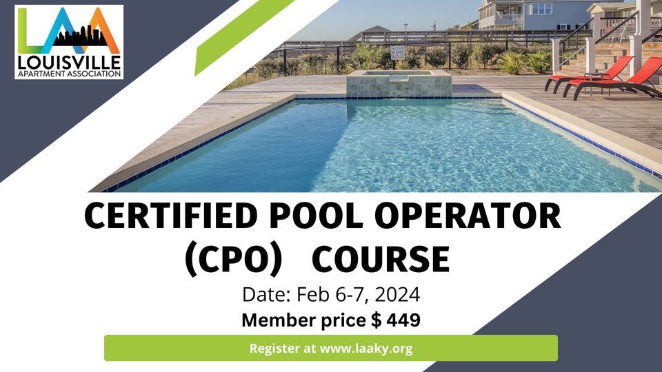 Certified Pool Operator, Louisville Apartment Association, St Matthews ...