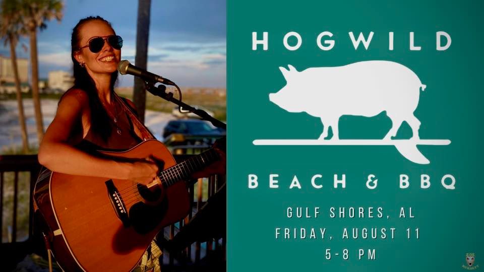 Zoe Burdett LIVE at Hog Wild Beach & BBQ, Hog Wild Beach & BBQ, Gulf Shores, August 11 2023 ...