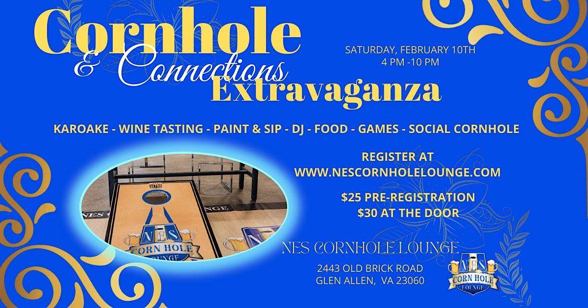 Cornhole & Connections Extravaganza!, NES Cornhole Lounge, Old Brick Road, Glen Allen, VA, USA ...