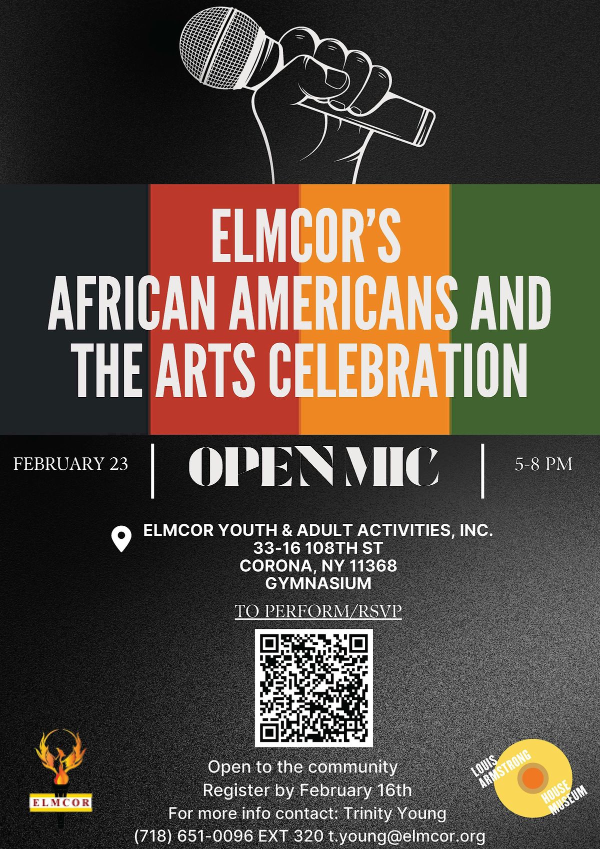 ELMCORS AFRICAN AMERICANS AND THE ARTS CELEBRATION - OPEN MIC, 33-16 ...