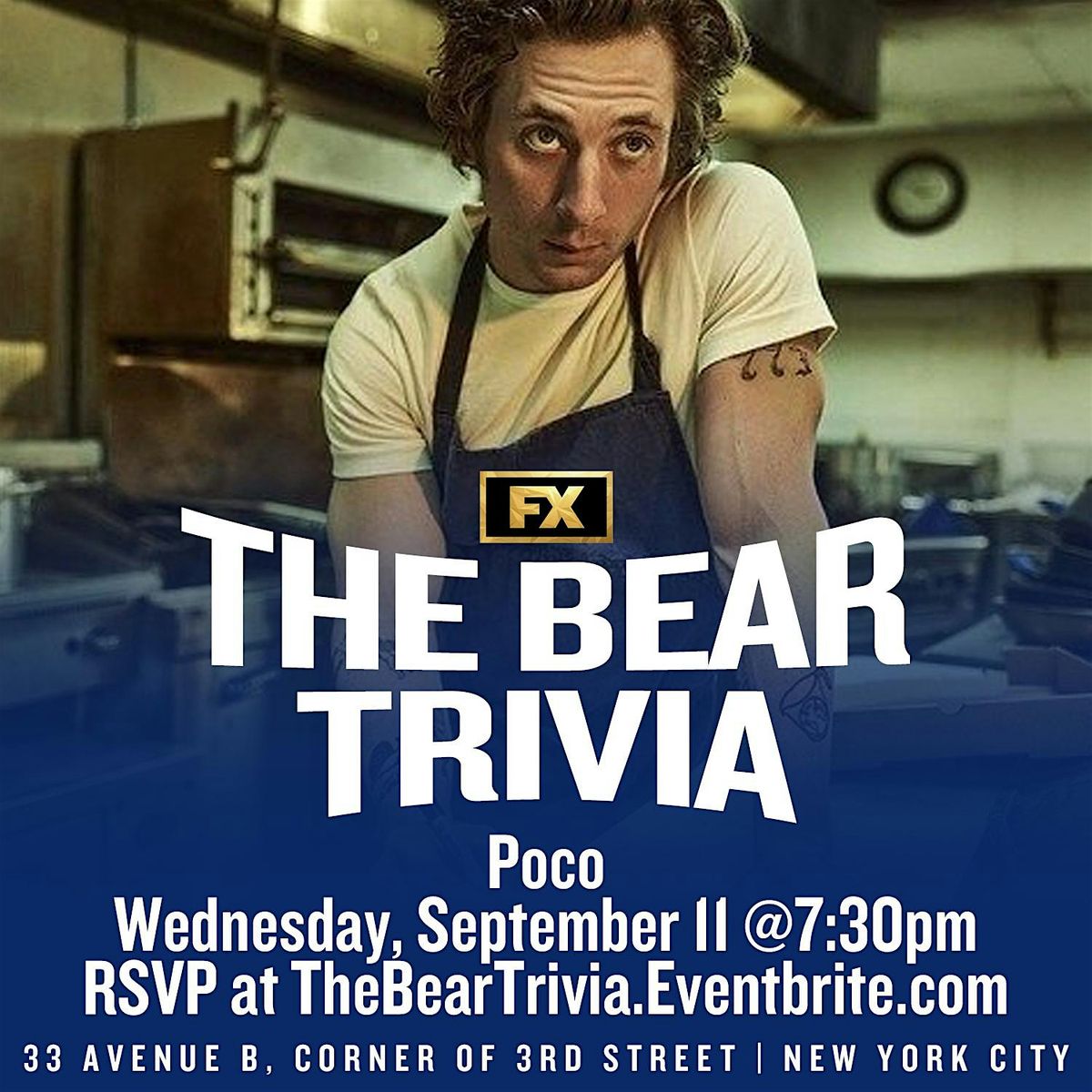 The Bear Trivia, Poco NYC, New York, 11 September 2024 | AllEvents.in