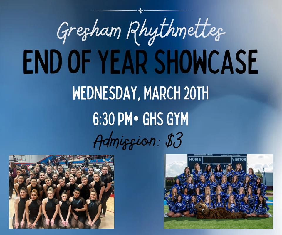 Gresham Rhythmettes Showcase & Awards, Gresham High School, 20 March ...