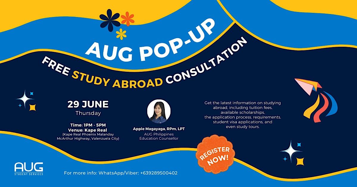 Pop-Up Event: Free Study Abroad Consultation, Kape Real, Valenzuela, 29 ...