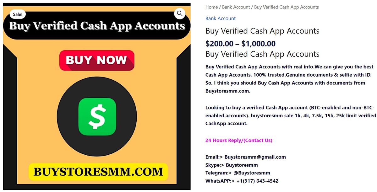Home / Premium Banking Services / Buy Verified Cash App Account, Los ...