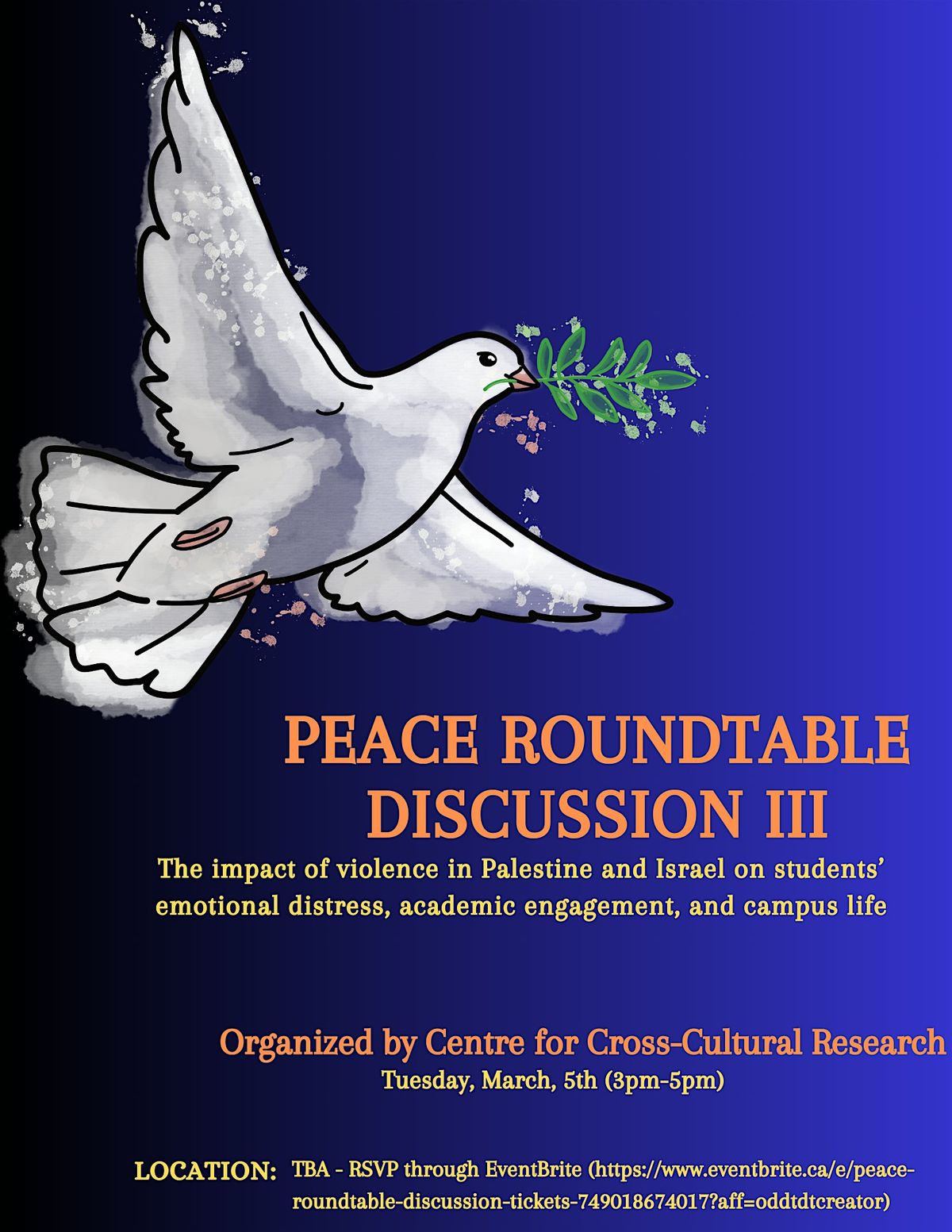 Peace Roundtable Discussion III, MacKinnon Building, Guelph, 11 March ...