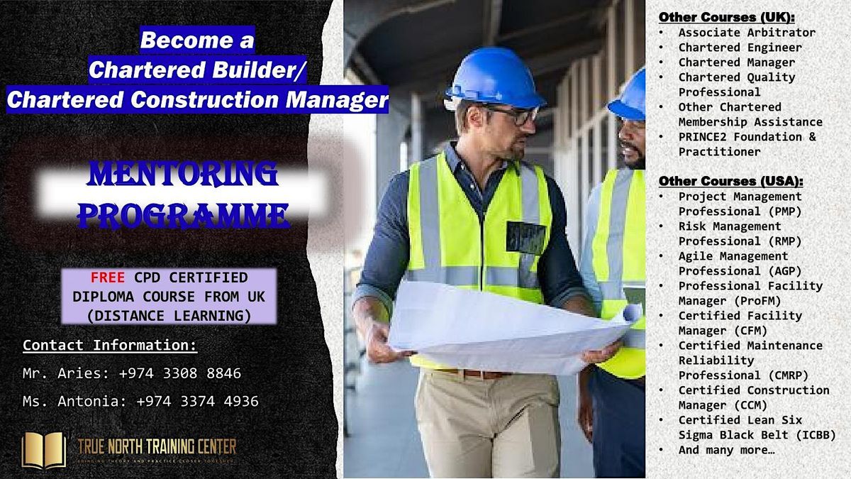Chartered Builder/Chartered Construction Manager Mentoring Programme ...