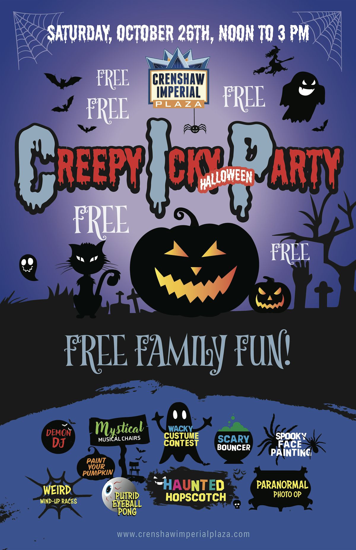 CIP Creepy Icky (Halloween) Party 2024, Crenshaw Imperial Plaza ...
