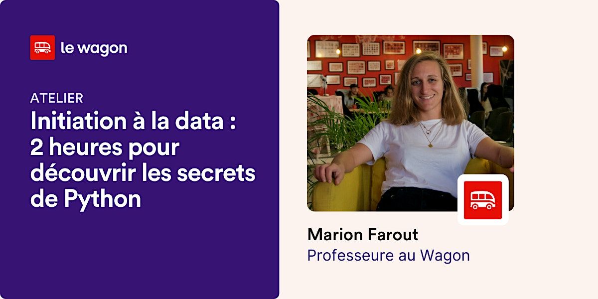 Initiation à la data : 2 heures pour découvrir les secrets de Python ...