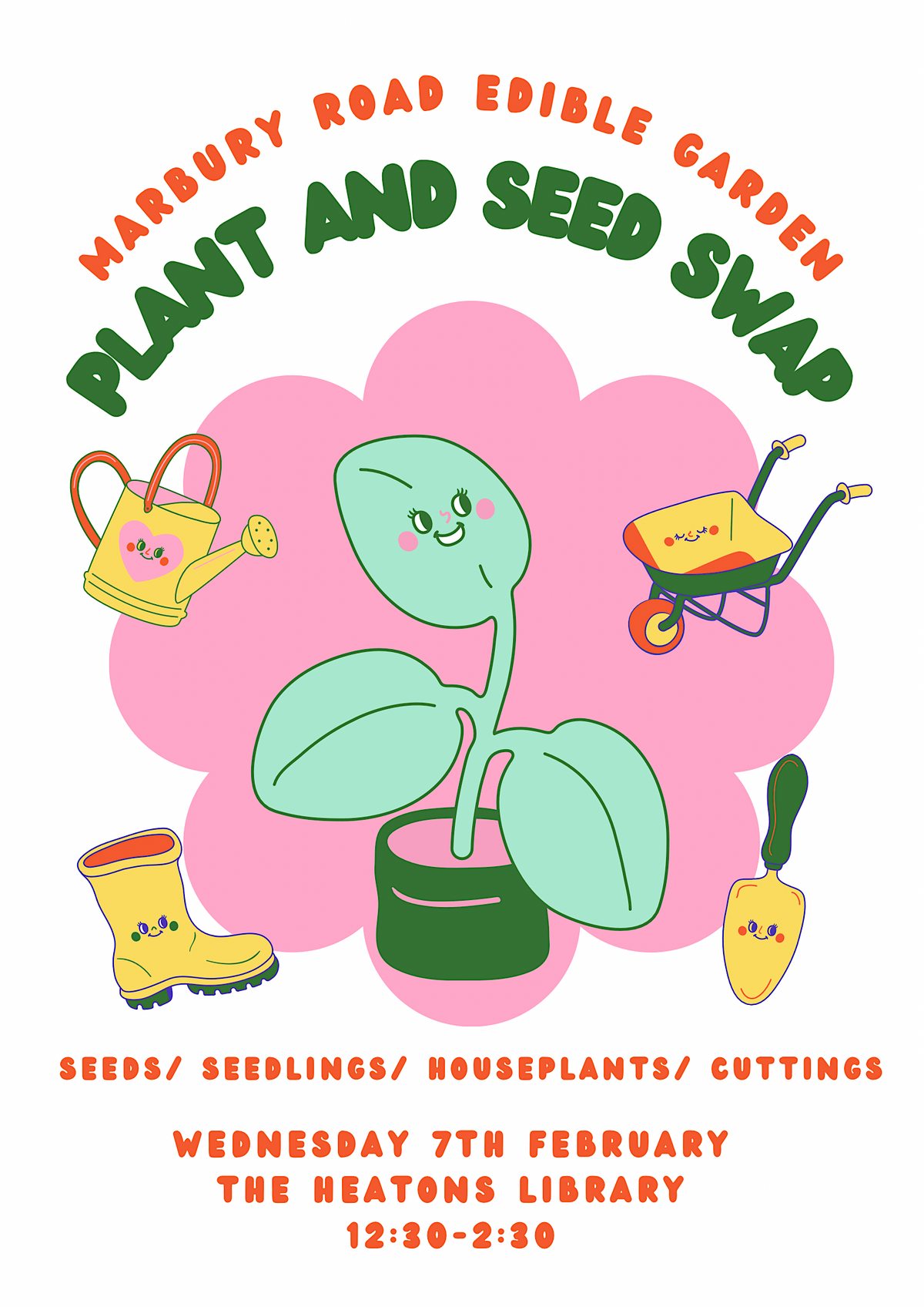 Marbury Road Edible Garden Semiannual Seed Swap, The Heatons Library ...