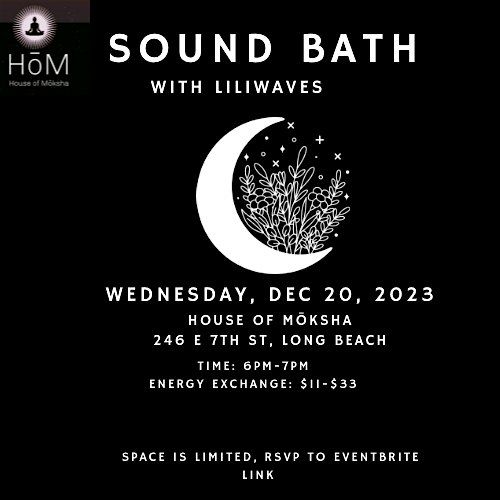 December Sound Bath, 246 E 7th St, Long Beach, 20 December 2023 | AllEvents