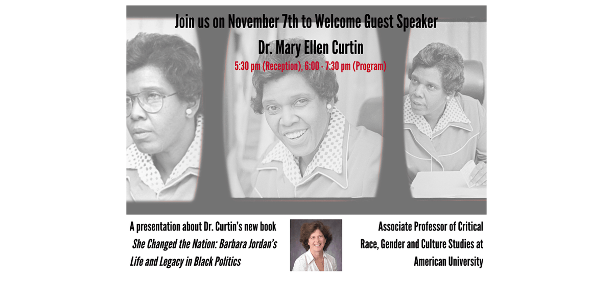 How Congresswoman Barbara Jordan Changed the Nation, Agnes Arnold Hall ...
