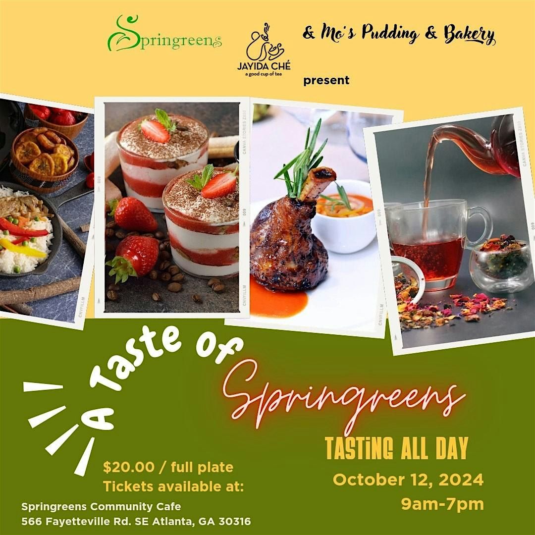 Taste of Springreens, Jayda Che, Mos Pudding and Bakery, Springreens ...