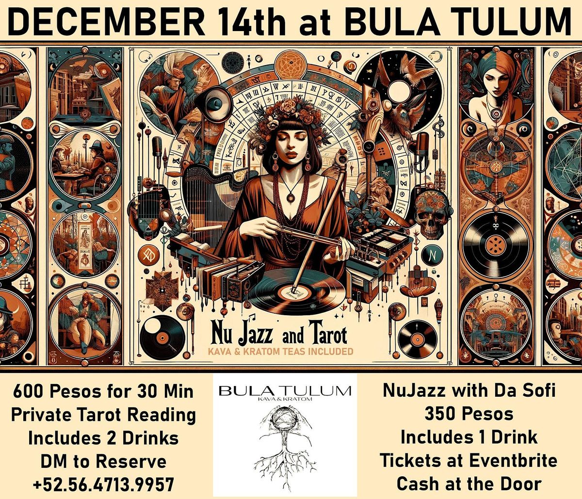 Bula Tulum Presents...NuJazz with Da Sofi. Magical Kratom & Kava Experience, BULA TULUM KAVA ...