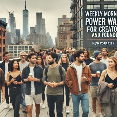 Weekly Morning Power Walk for Creators and Founders, Sunrise Market ...