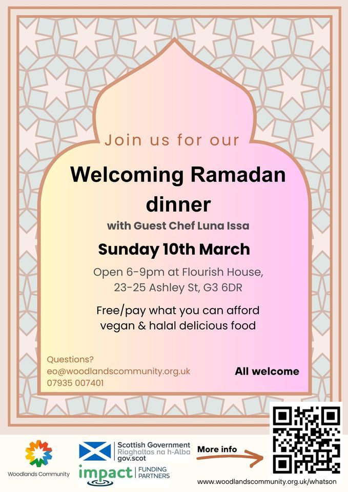 Welcoming Ramadan Dinner, Flourish House, Glasgow, 10 March 2024 ...