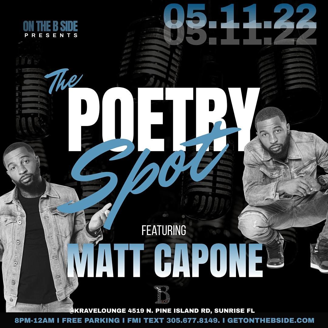 THE POETRY SPOT Featuring MATT CAPONE, Krave | Lounge and Restaurant ...