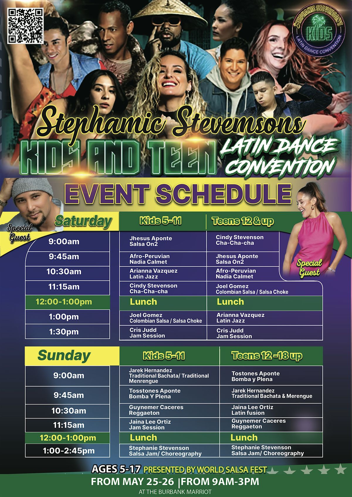 Stephanie Stevenson Kids and Teens Latin Dance convention, Marriot ...