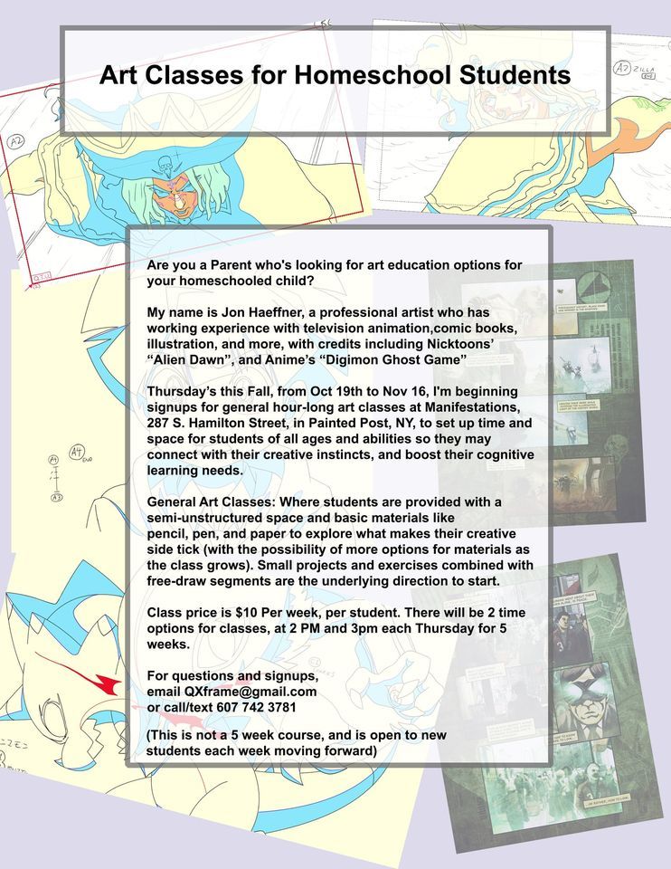 Art Classes for Homeschool Kids hosted by John Haeffner ...