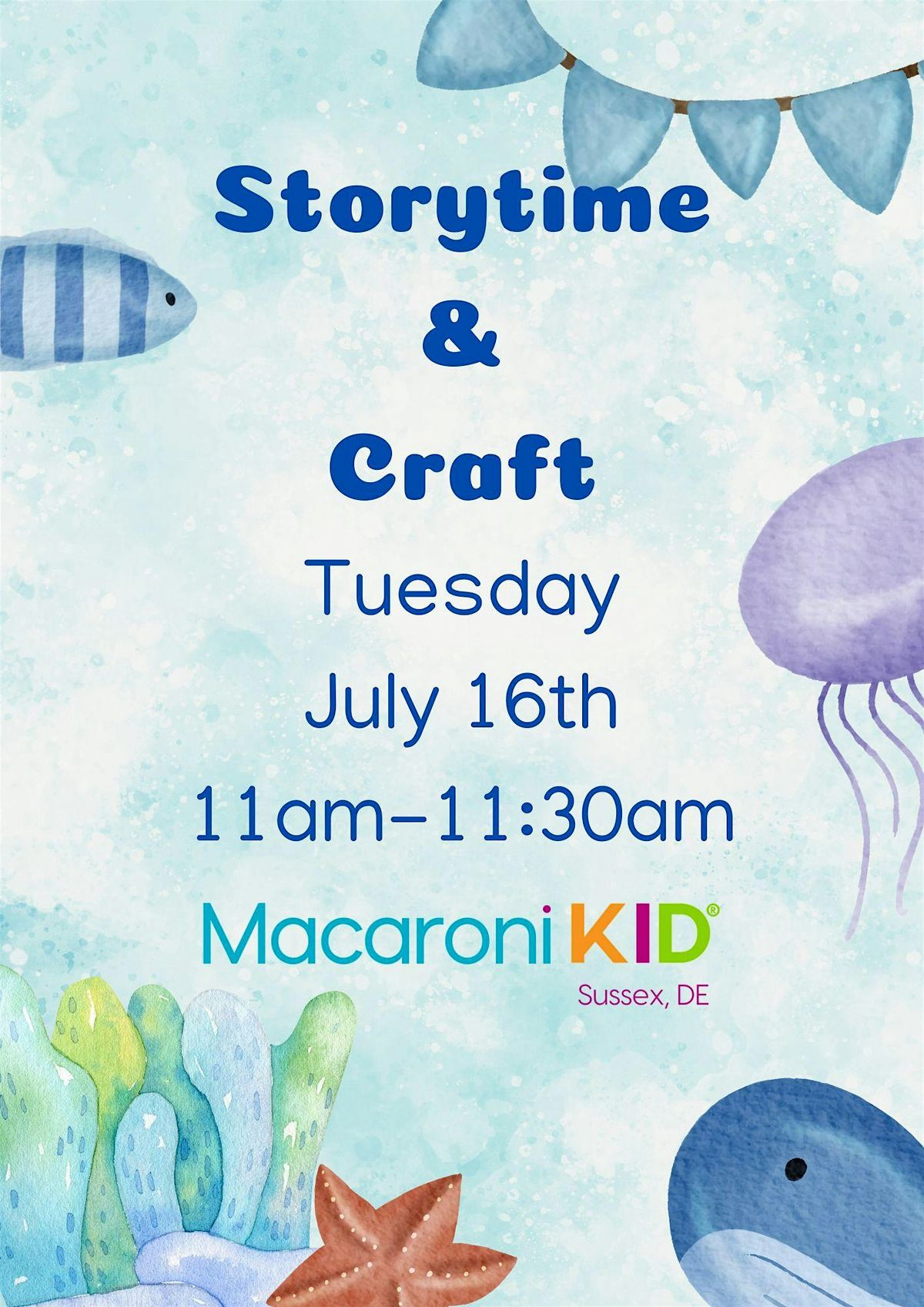 Under the Sea Storytime & Craft, The Millville Boardwalk, 16 July 2024 ...