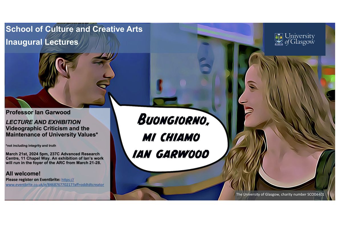 Ian Garwoods Inaugural Lecture, Advanced Research Centre (ARC ...