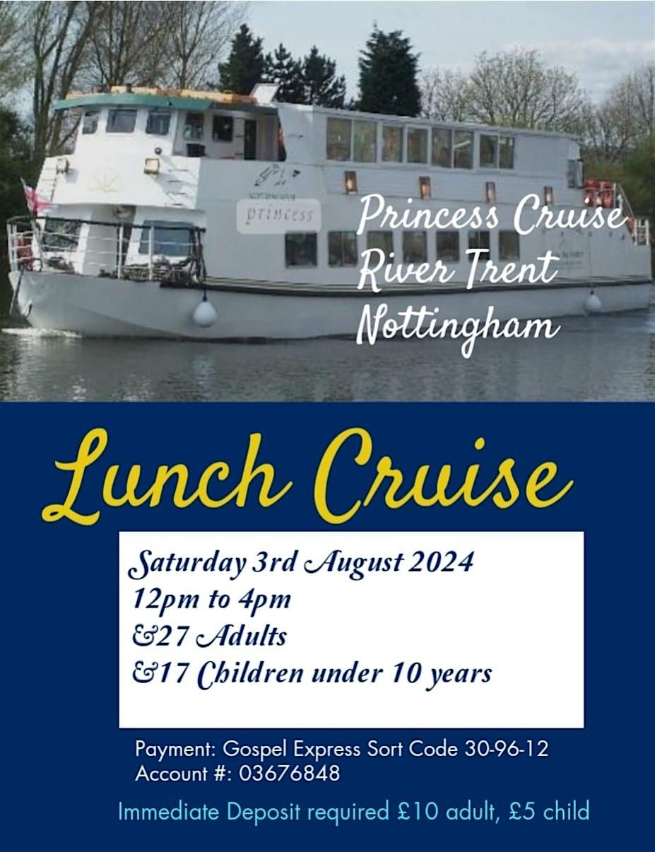 Lunch on the Princes Cruise River Trent, The River Lodge - Nottingham ...