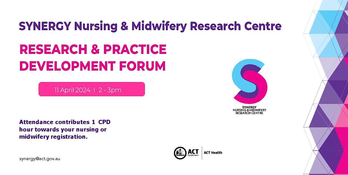 SYNERGY Nursing & Midwifery Research Grand Rounds - April 2024, WEBEX ...