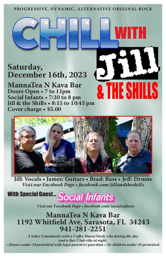 Chill with Jill and The Shills, Manna Tea & Kava bar, Sarasota ...
