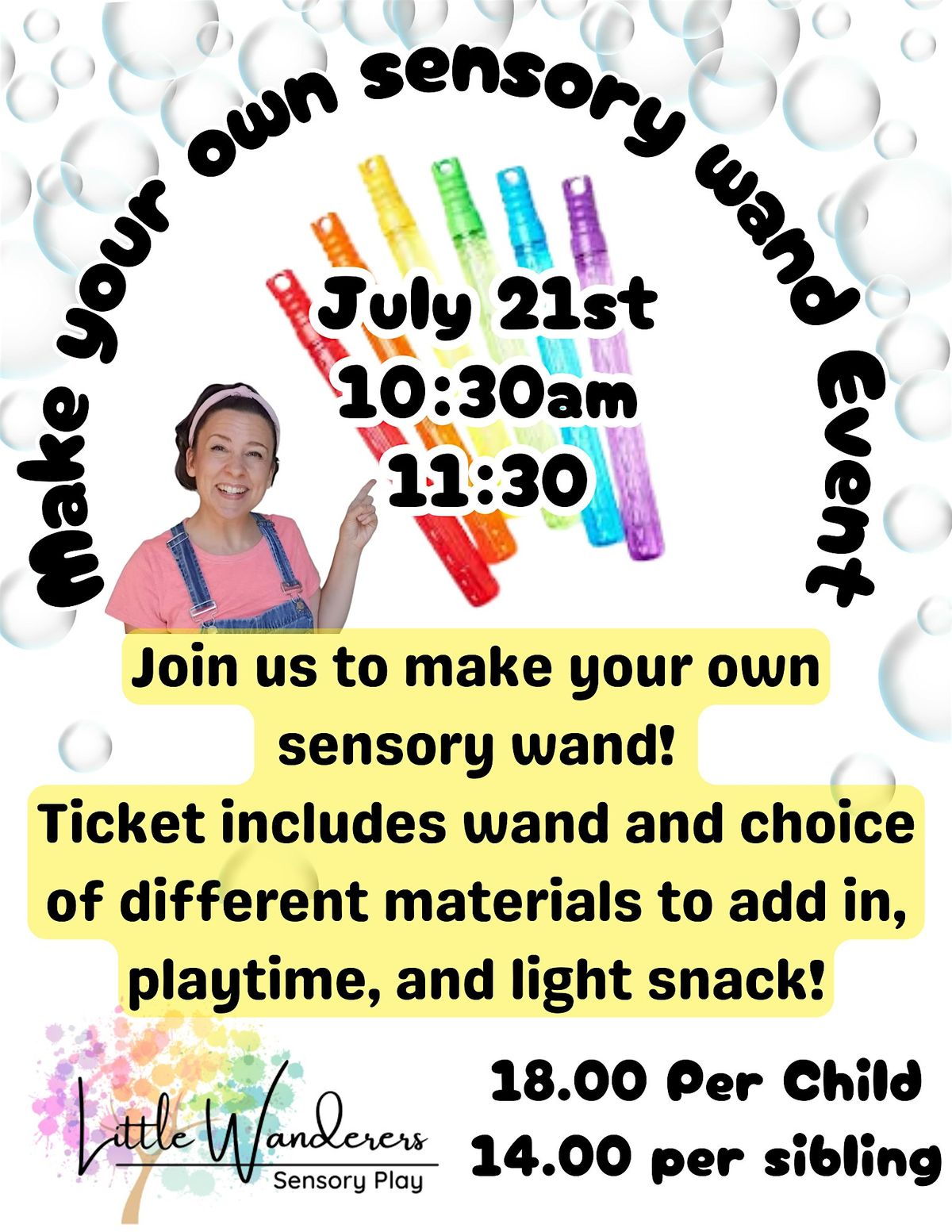 Sensory Wand Event, Little Wanderers Sensory Play, Fall River, 21 July ...