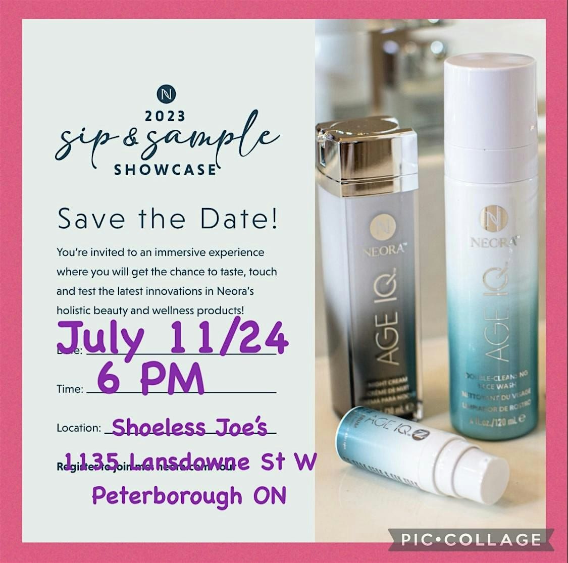 Neora Sip N Sample with Mikayla Gainey, Shoeless Joe's Sports Grill ...