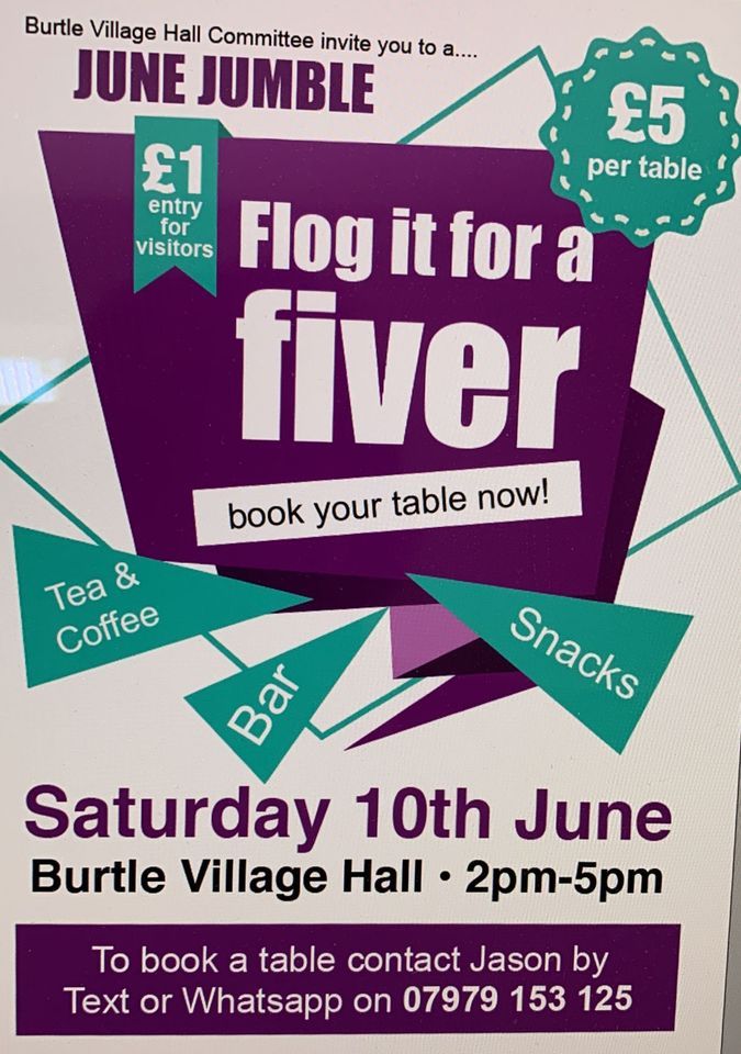 Flog it for a fiver, Burtle Village Hall, Burnham-on-sea, 10 June 2023 ...