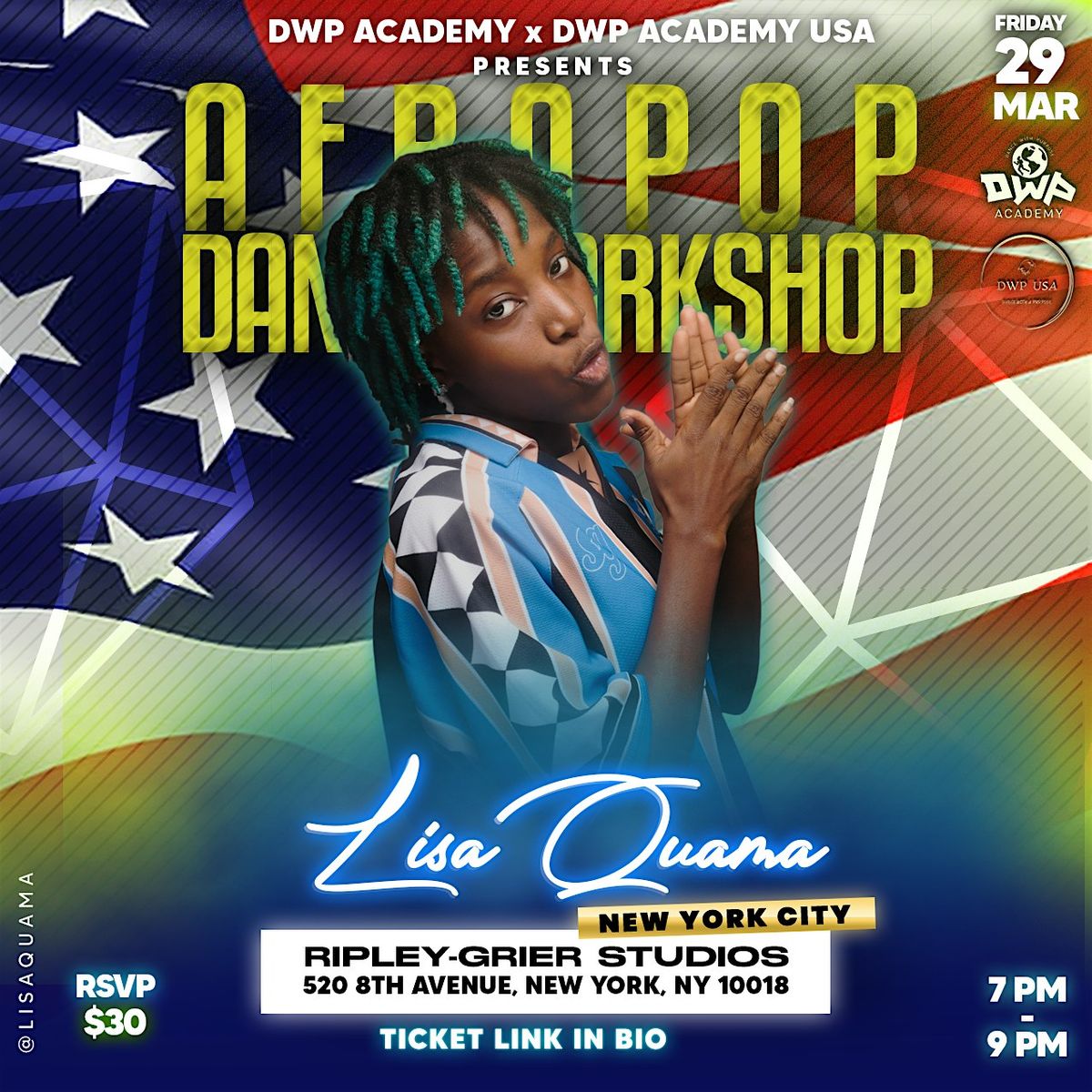 Lisa Quama Afropop Dance Workshop || NYC, Ripley-Grier Studios, New ...