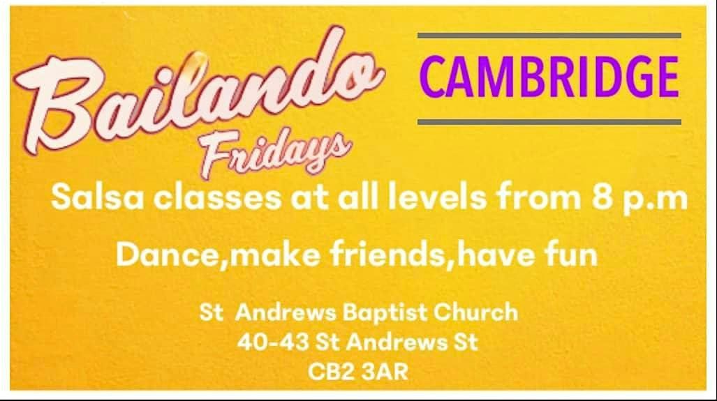 FREE Salsa Intro Class- Cambridge Biggest Weekly Salsa nights, St ...