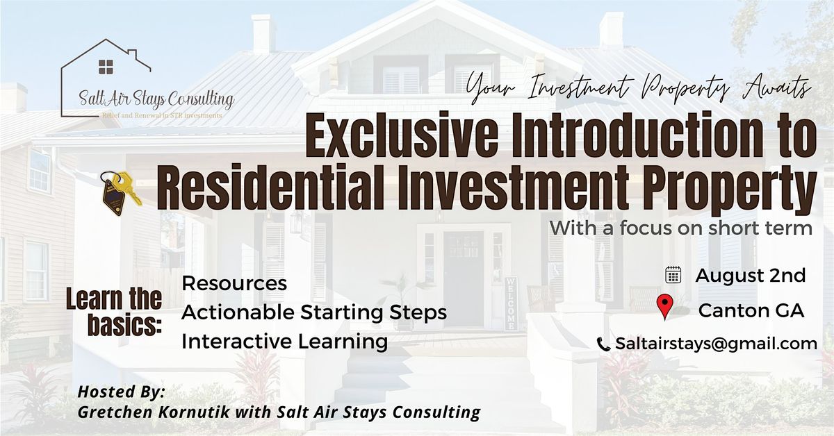 Introduction to residential investment property with a focus on short ...