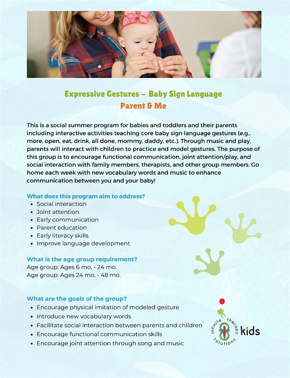 Expressive Gestures - Baby Sign Language Parent & Me - HARRISON ...