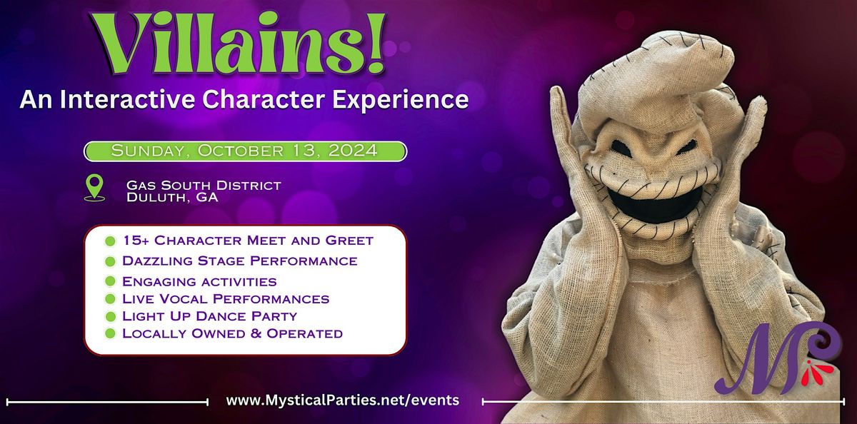 Villains! - Atlanta: Interactive Character Experience, Gas South ...