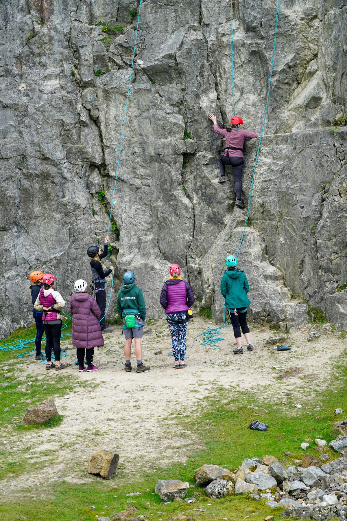 Outdoor climbing day, at Headend Quarry for woman in Cumberland ...