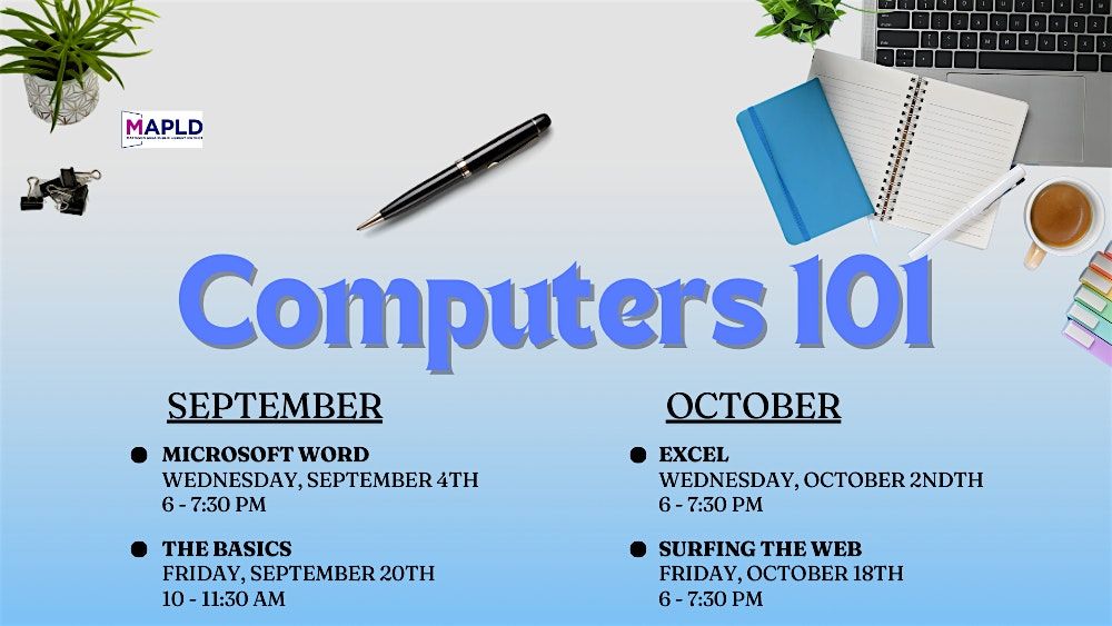 Computer 101: The Basics, Matteson Area Public Library District, 20 ...
