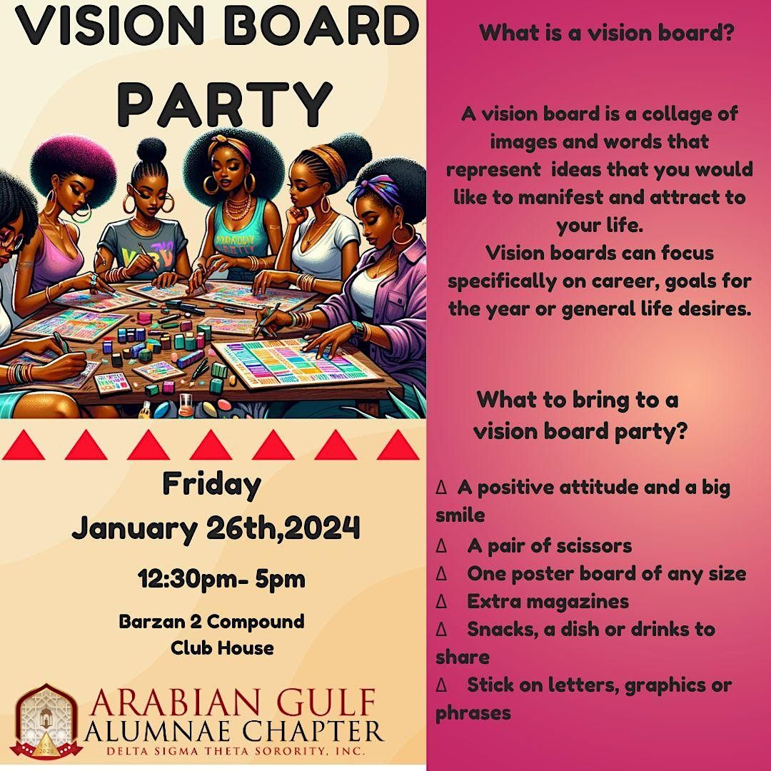 2024 Vision Board Party in Qatar, Barzan 2 Compound Clubhouse, Doha, 26 ...