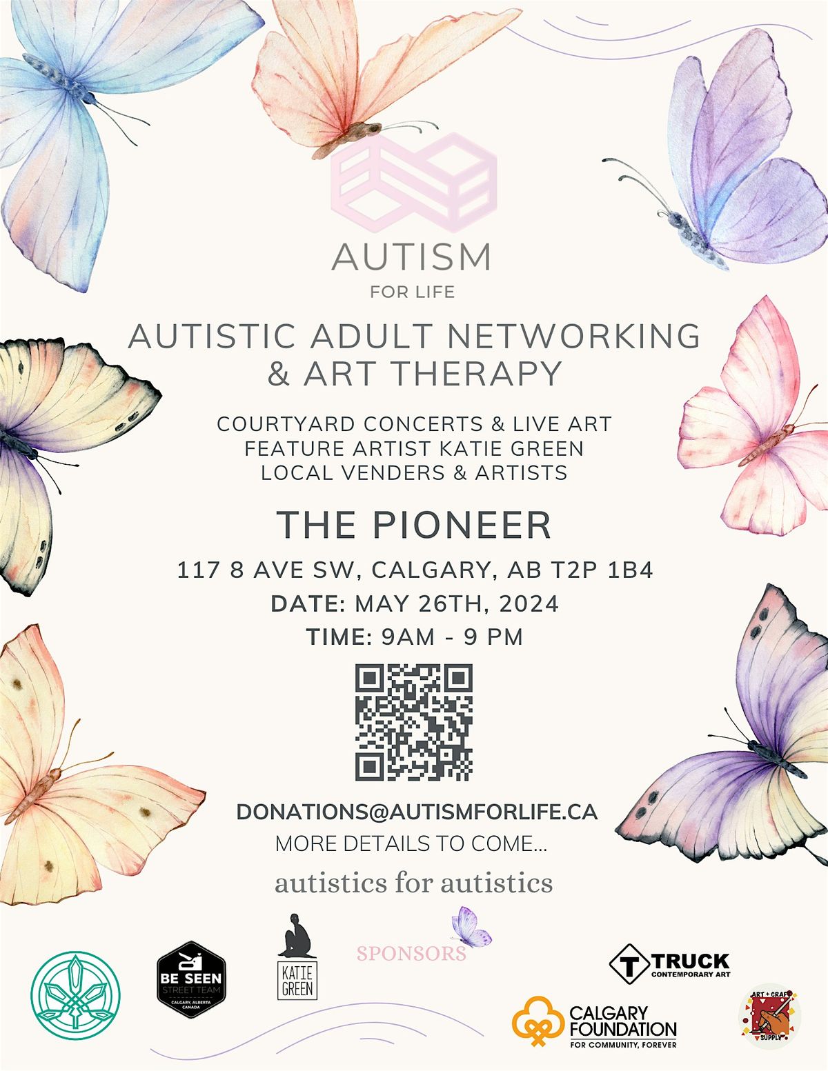 Adult Autism Networking & Art Therapy, The Pioneer, Calgary, 26 May ...
