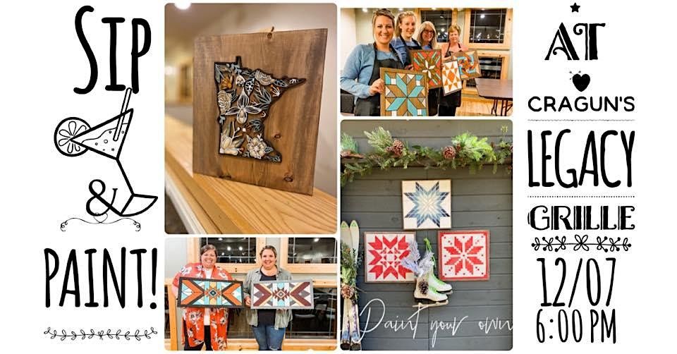 WWE Minnesota - Sip & Paint at Craguns Resort, Cragun's Legacy Grille ...