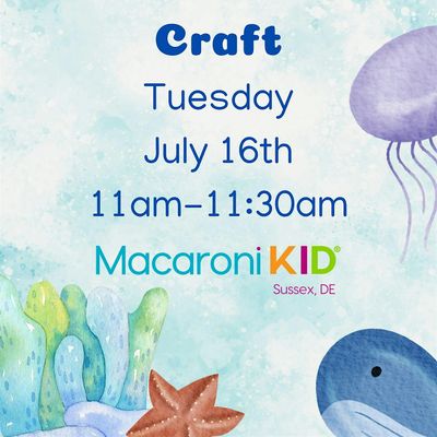 Under the Sea Storytime & Craft, The Millville Boardwalk, 16 July 2024 ...