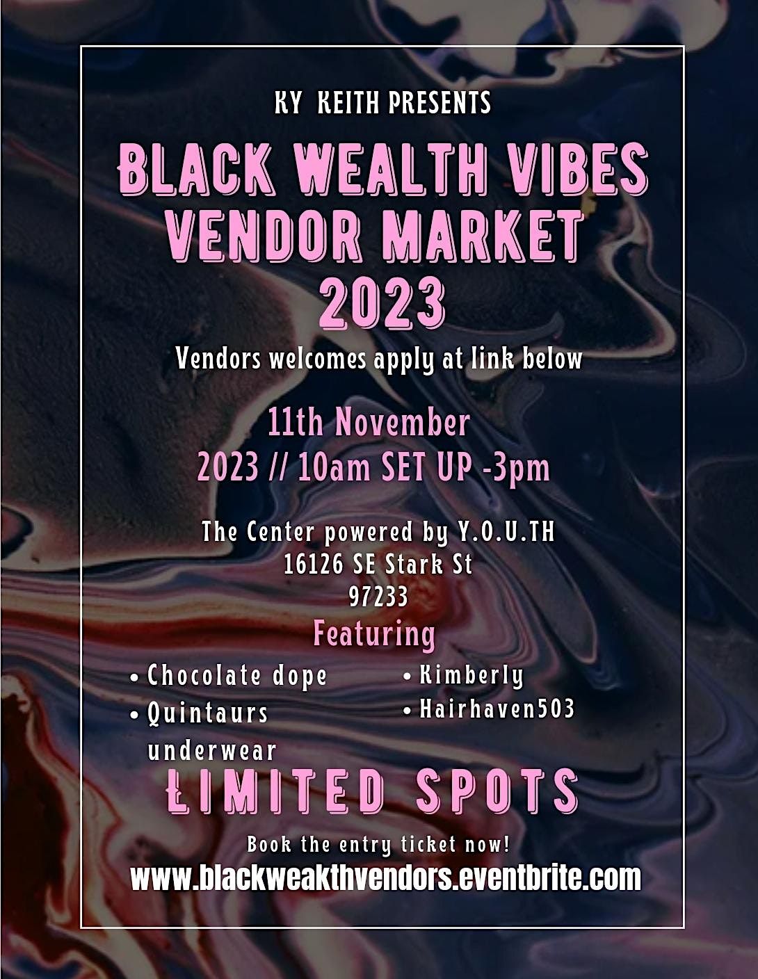 BLACK WEALTH VIBES - Vendors Market, The Center Powered by Y.O.U.TH ...