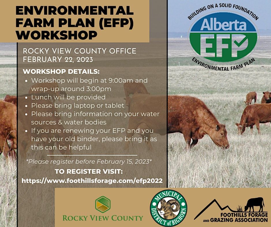 Environmental Farm Plan (EFP) Workshop, Rocky View County ...