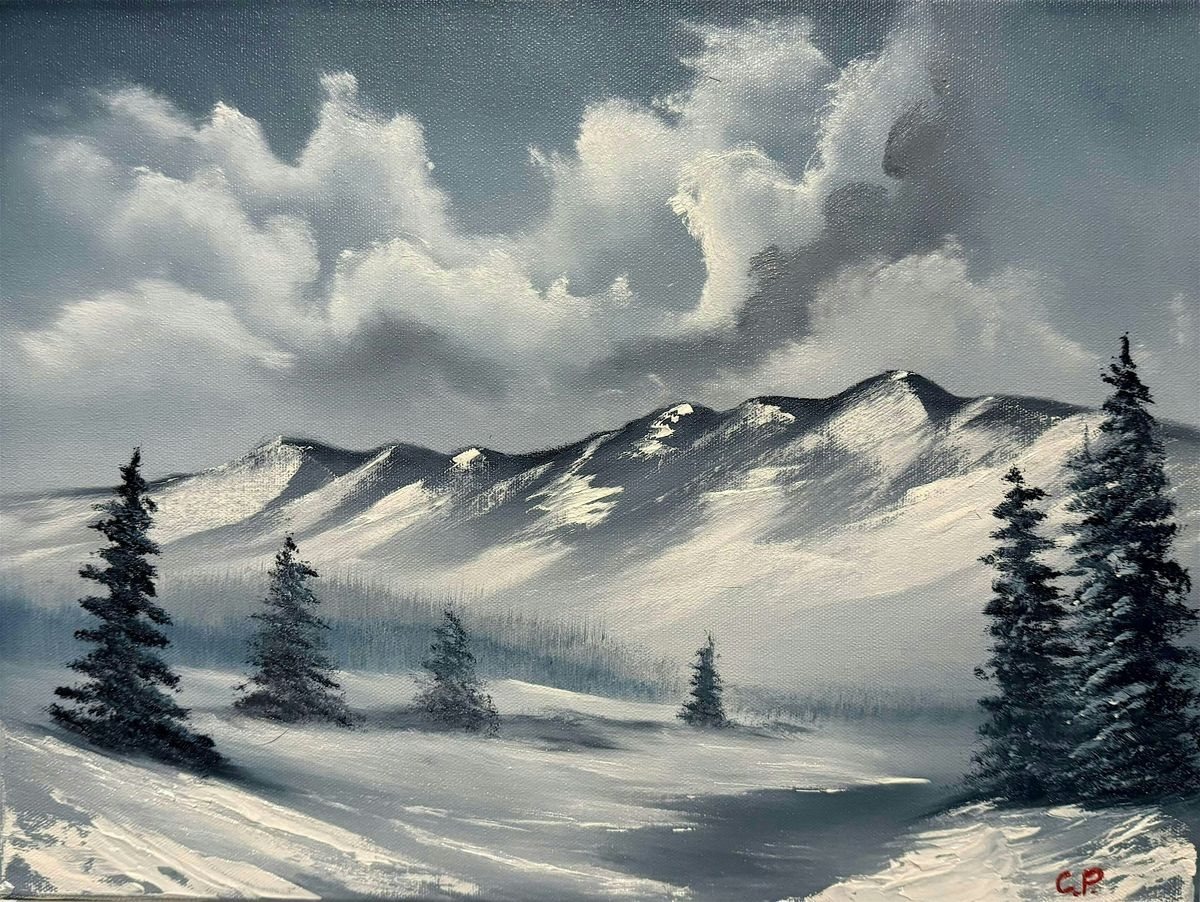 Paint like a Ross™️ A Winter Landscape Oil Painting Workshop, Taylor ...